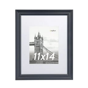 25x50 Frame Black Solid Wood Picture Frame | 0.75 Inch Moulding Width ...