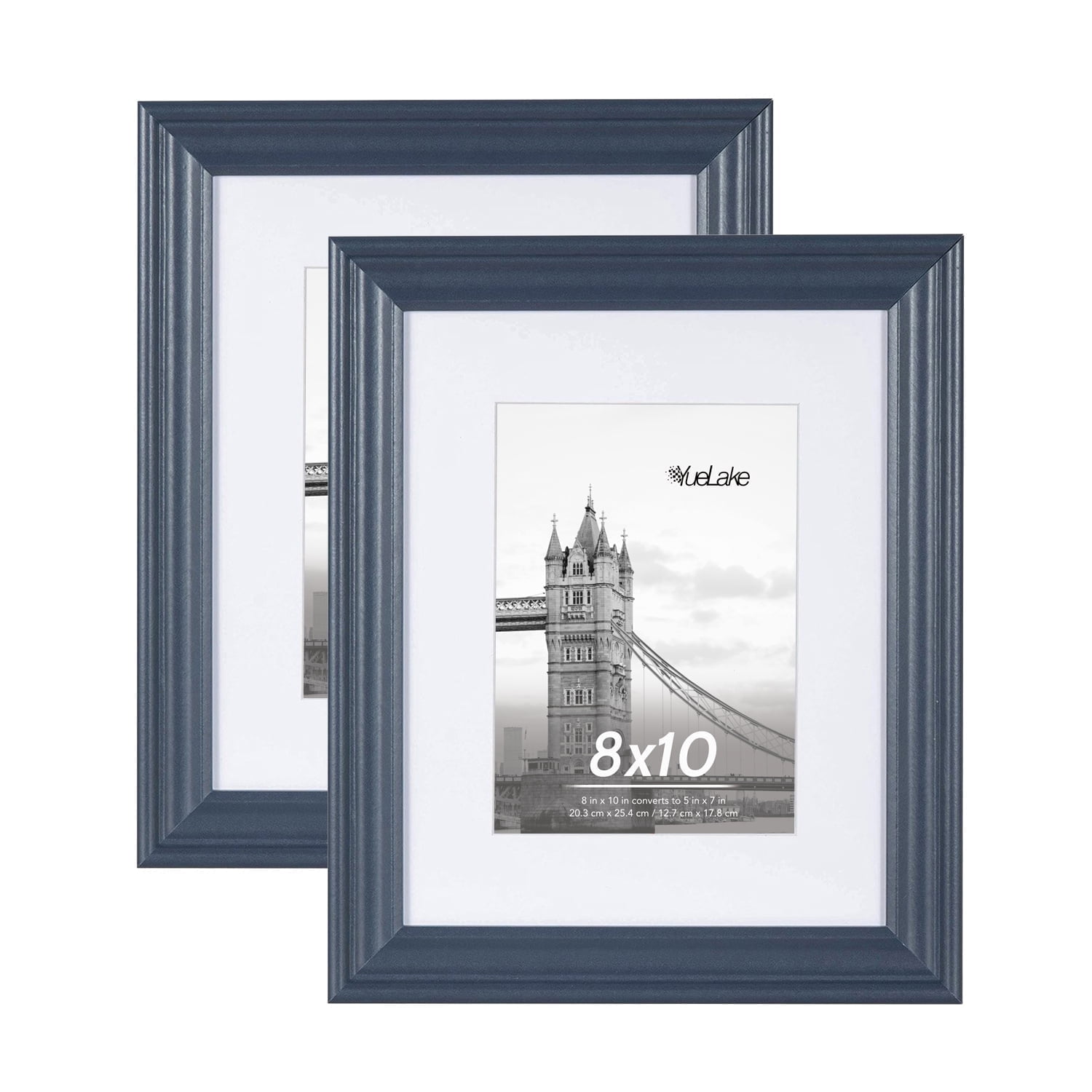 FungYuan 2PACK 8x10 Wood Picture Frame , Display Photo 8x10 Matted to ...