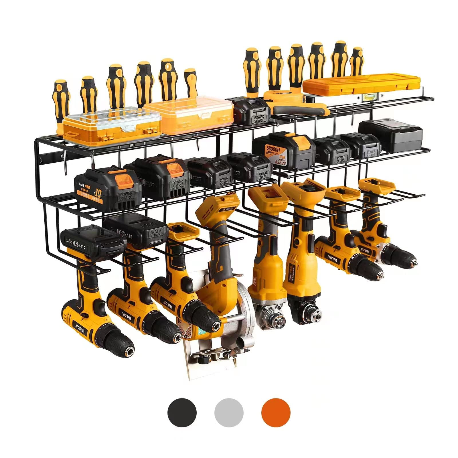 YueTong Power Tool Organizer for Tool Storage,Drill Holer Wall Mount,Storage Rack for Garage ...