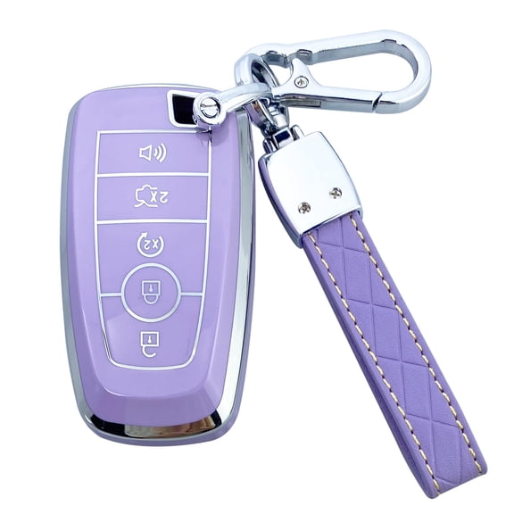 Zinc Alloy Metal Key Fob Case Cover Holder Shell Compatible with Ford ...