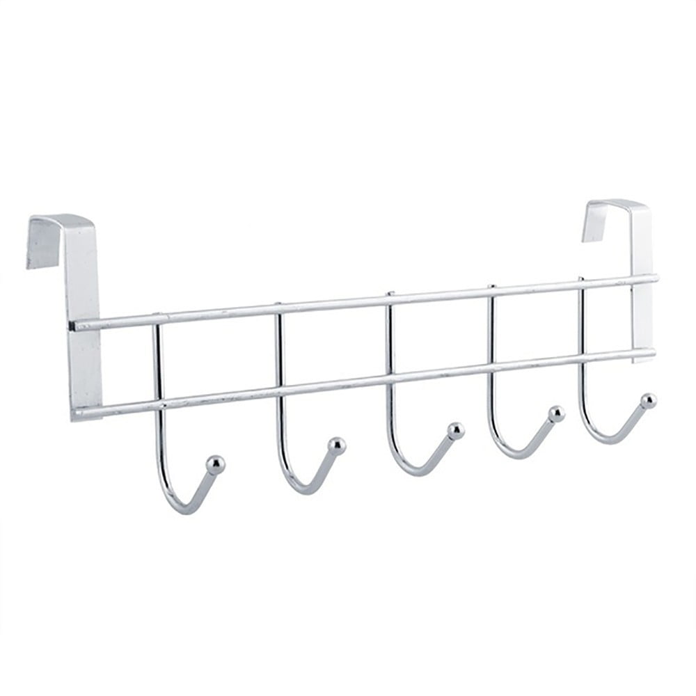 Yuehao Door Hanger Hook, Over The Door Hooks Hanger, Steel Door Hanger 5 Loop Stainless Clothes ...