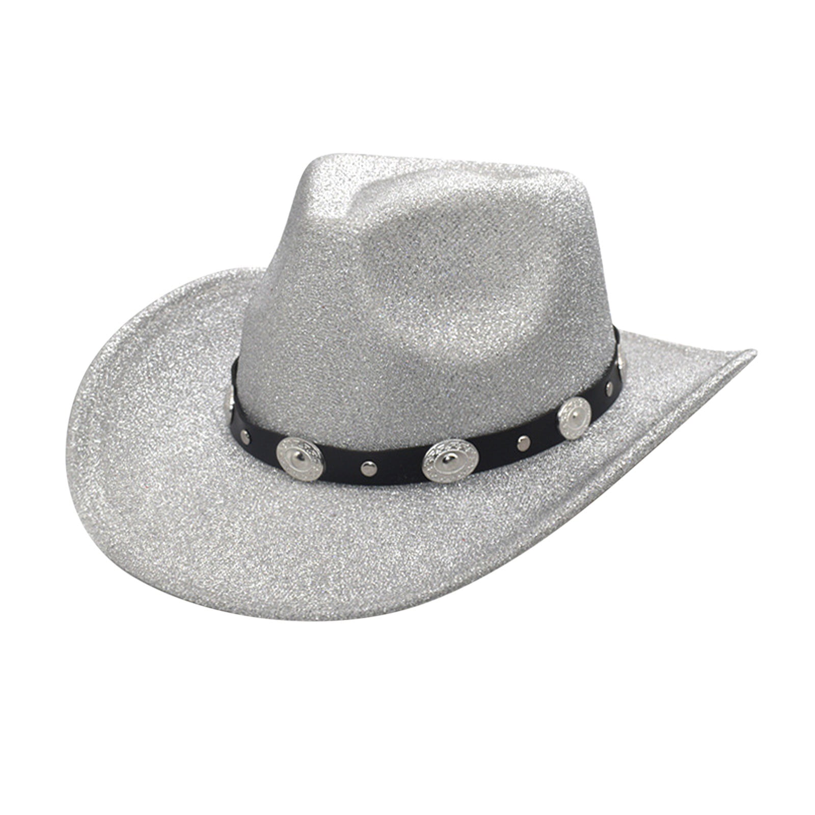 Yuelianxi Western Cowboy Hat and Cowgirl Hat Pinch Front Wide Brim with ...