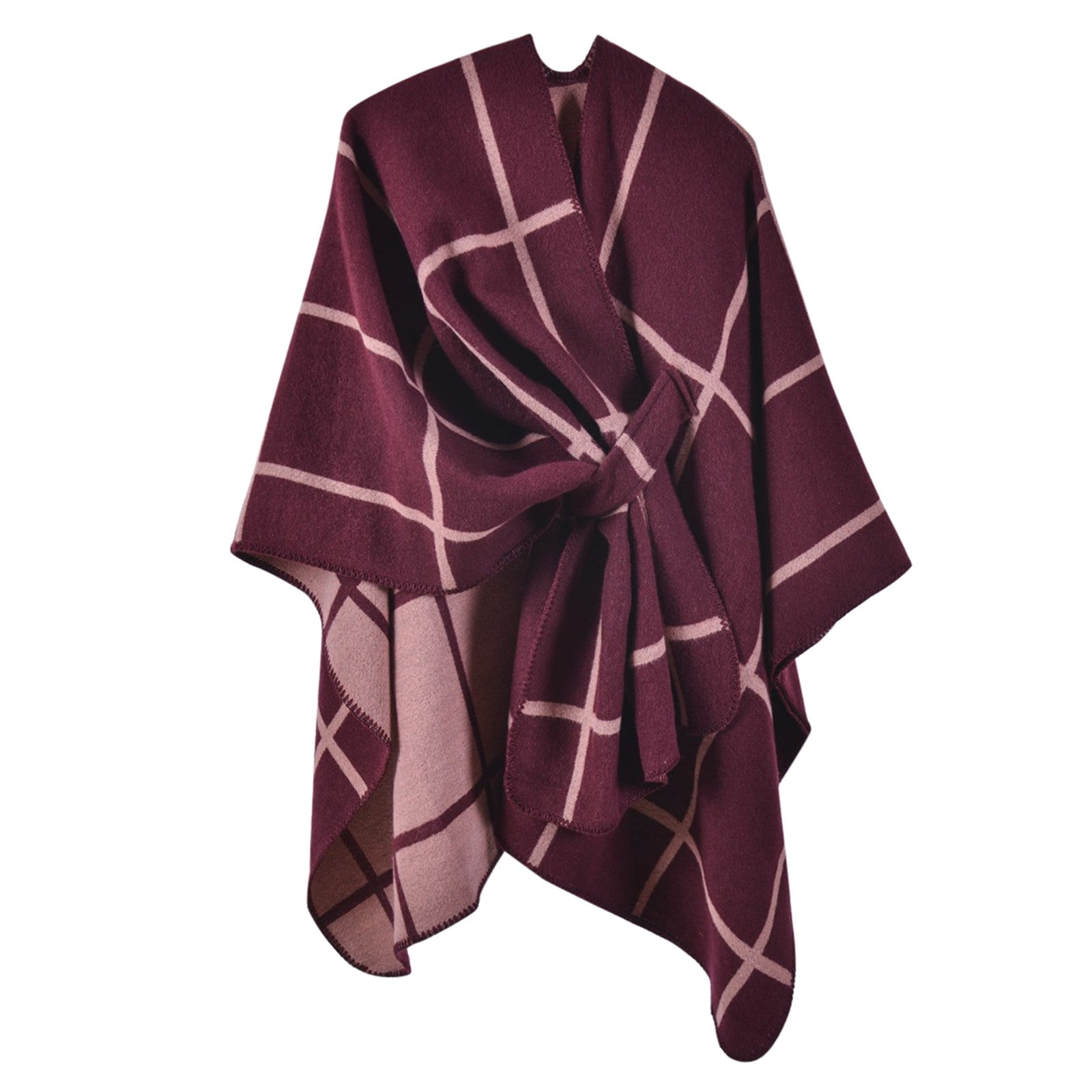 Yuelianxi Women's Shawl Wrap Poncho Cape Open Front Cardigan for Fall ...