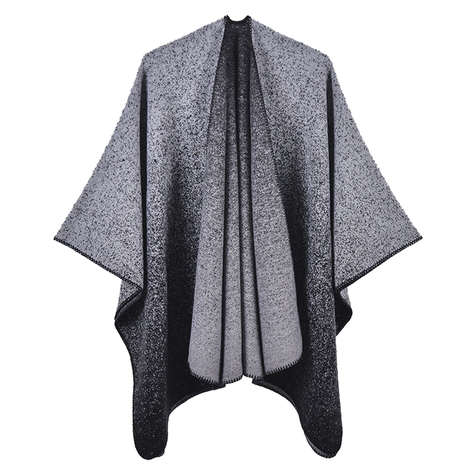 Yuelianxi Womens Travel Plaid Shawl Wraps Open Front Poncho Cape Warm ...