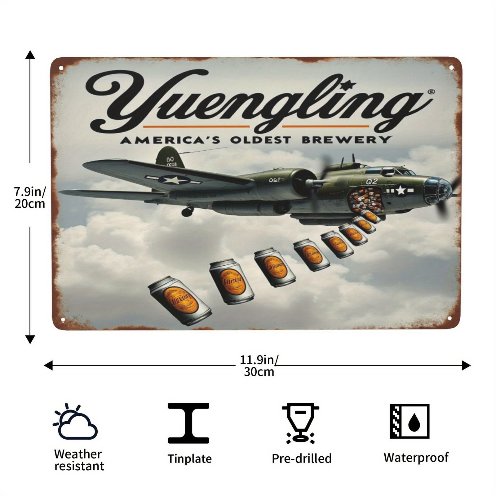 Yuengling America's Oldest Brewery Tin Metal Signs Home Décor 8x12 ...