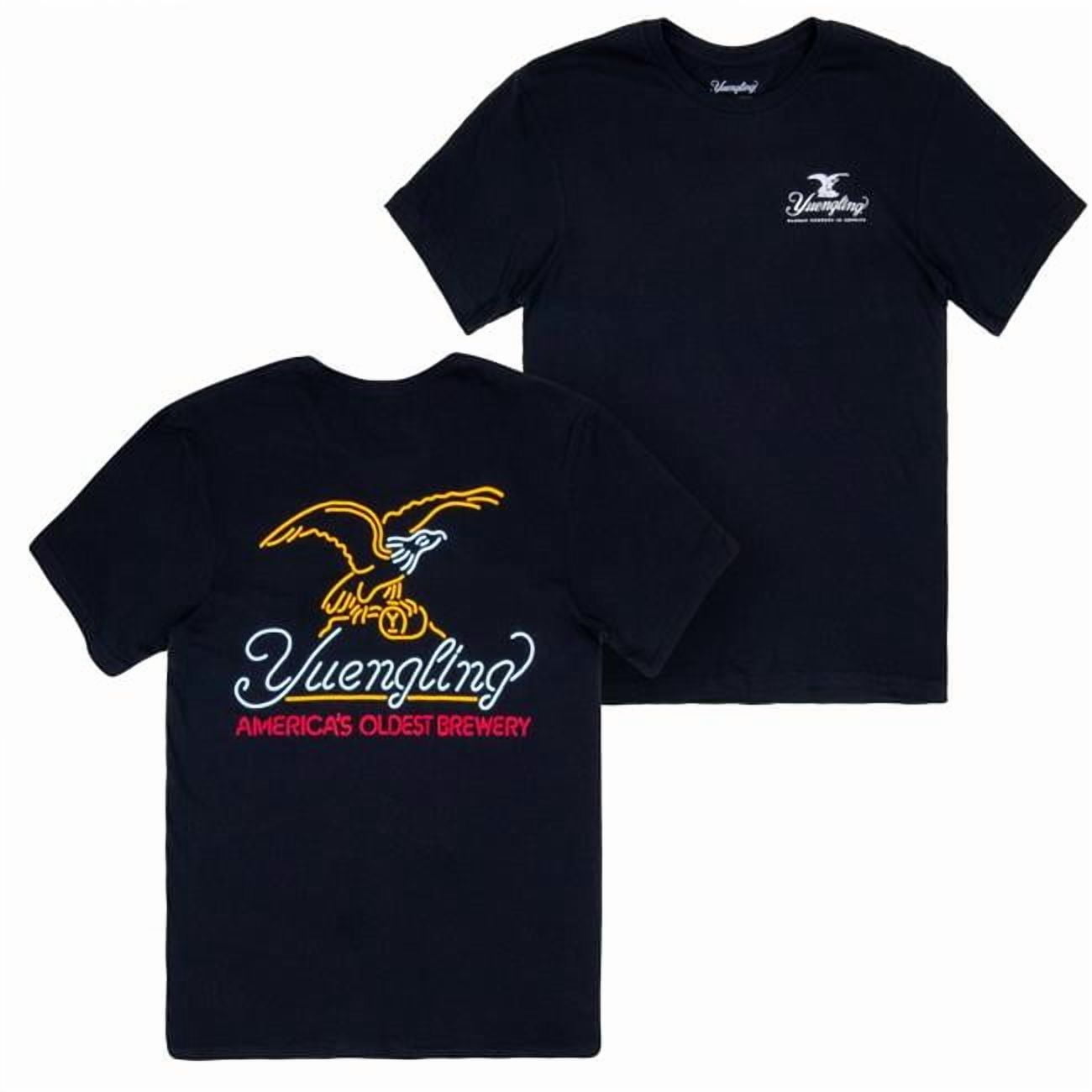 Yuengling 898290-2xlarge Neon Logo Front & Back Print T-Shirt - Black ...