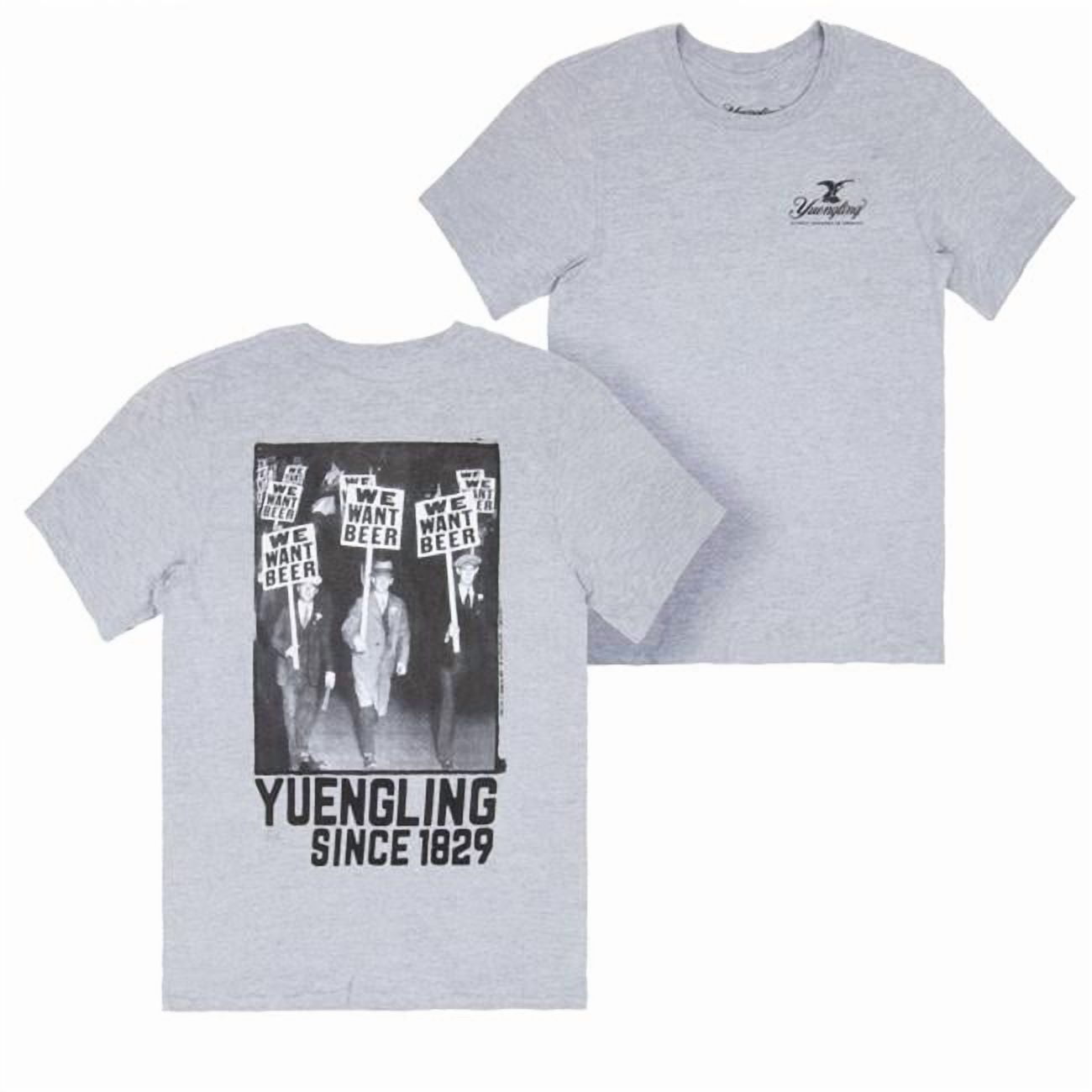 Yuengling 898311-2xlarge We Want Beer Front & Back Print T-Shirt - Grey ...