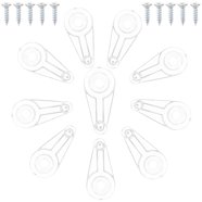 Screen Retainer Clips, for 3/8 in. screen frame, Plastic, Black (4-sets ...
