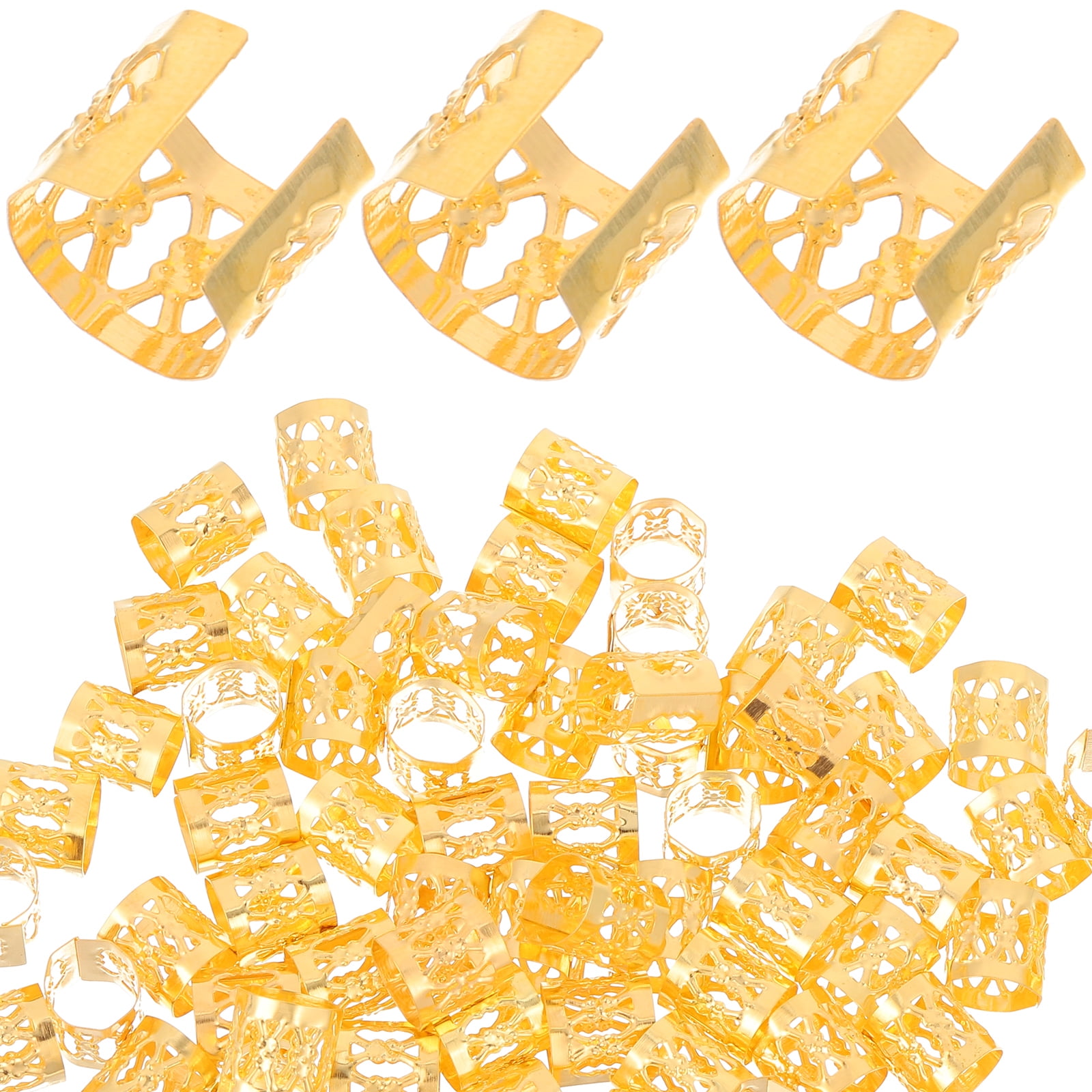 Gold Hair Clips Dreads