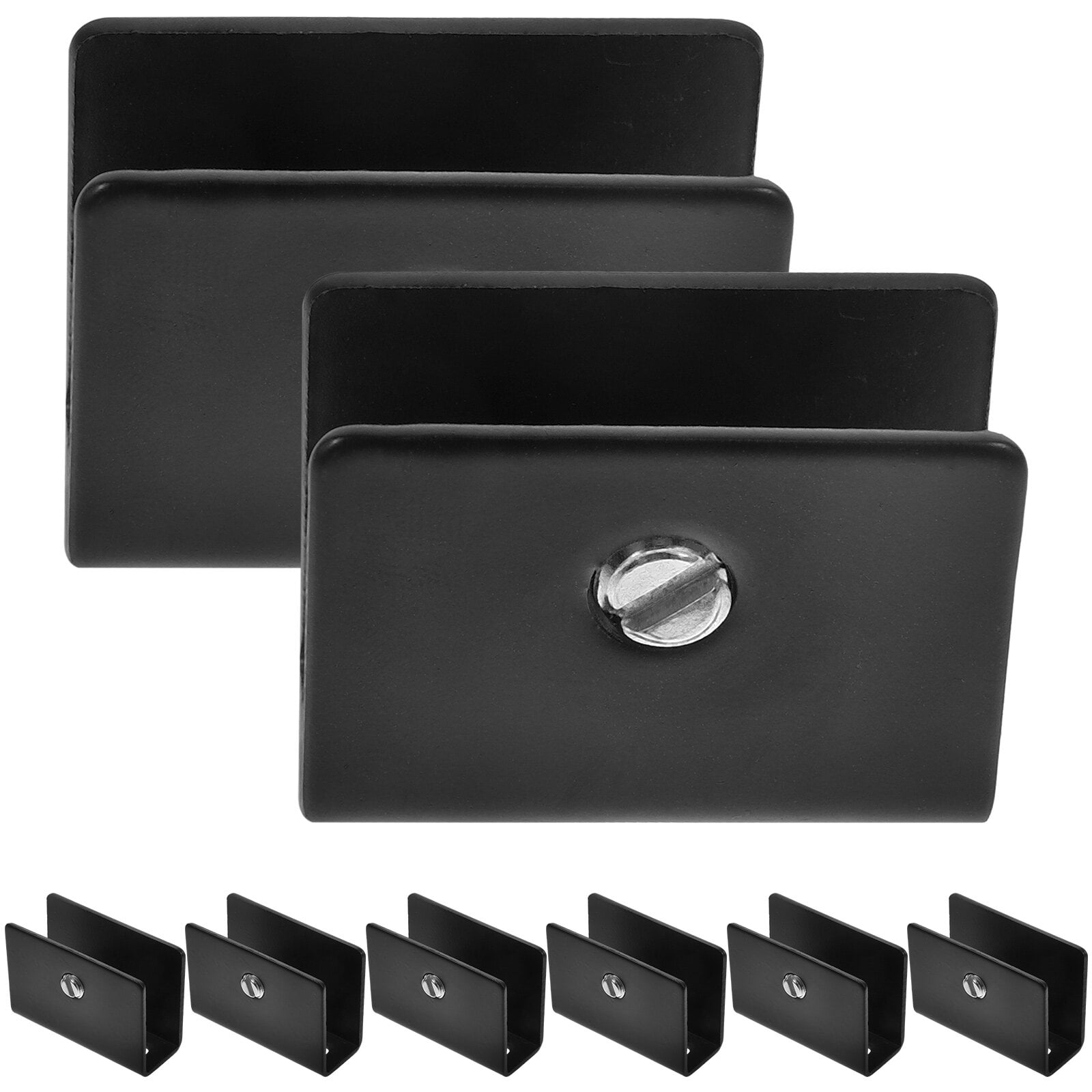 Yueyihe 8pcs Glass Clamp Mirror Hanger Heavy Duty Mirror Hook Frameless ...