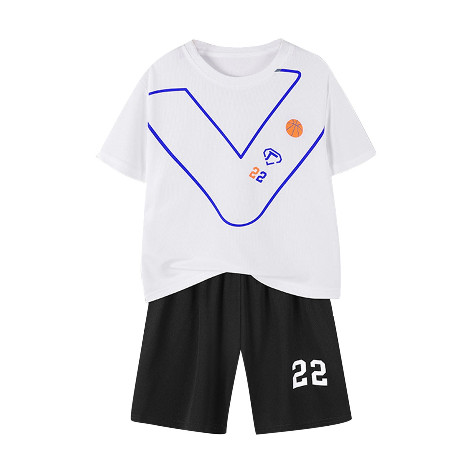 SwiftWear Boy's Polyester Track Suits, Two Piece Athletic Outfit Shorts ...