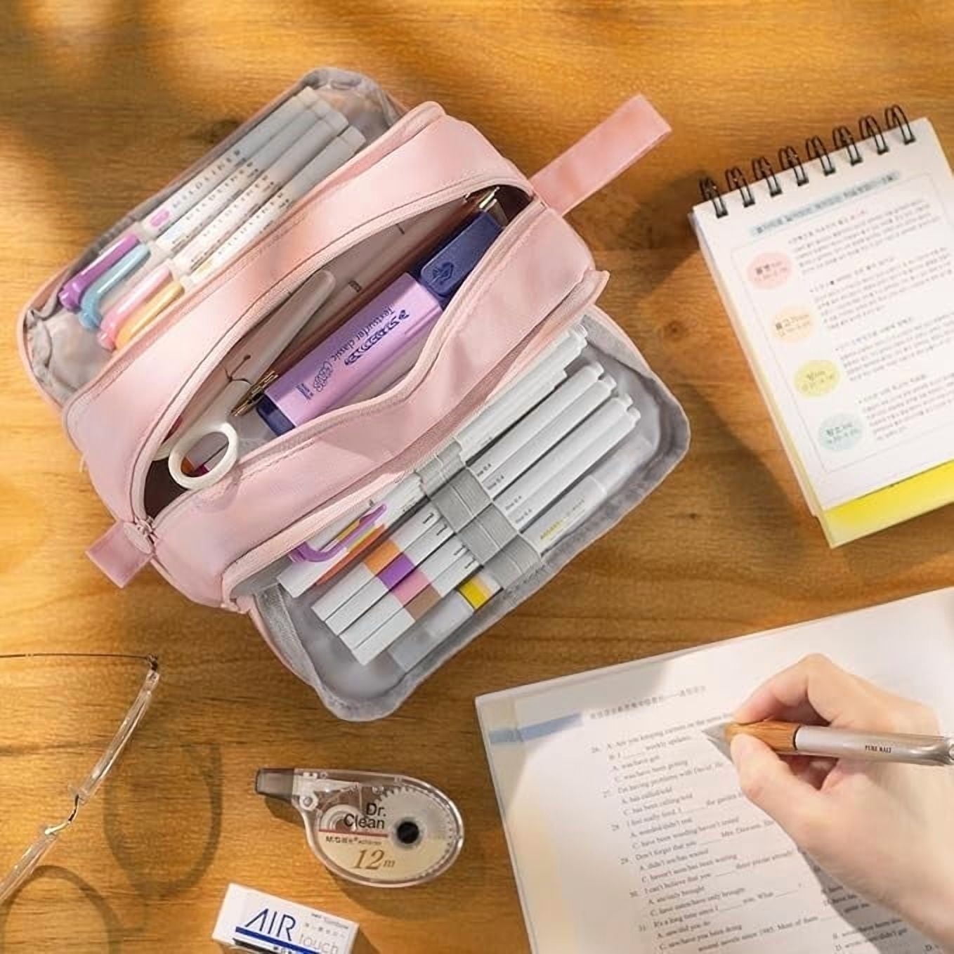 Yufenmy Large Pencil Case Large Capacity Pencil Case Office Products ...