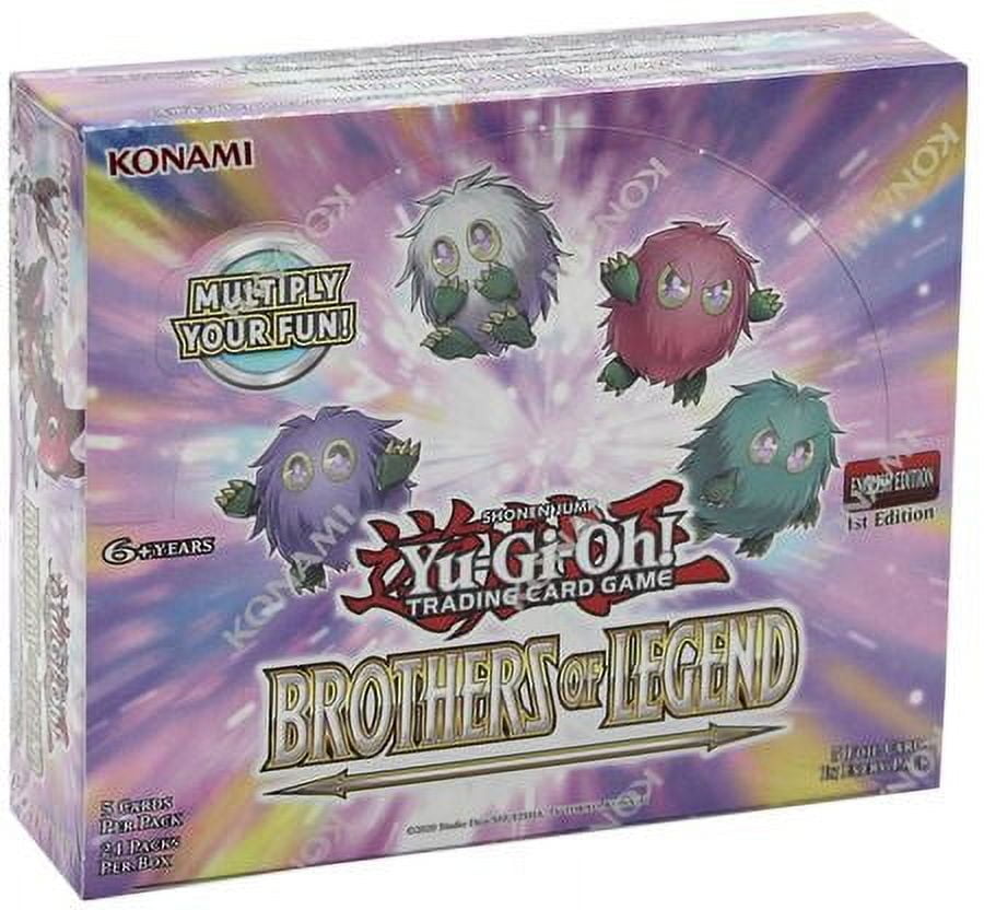 Yu-Gi-Oh! Brothers of Legend 2021 Booster Box - 24 Packs of 5 Cards ...