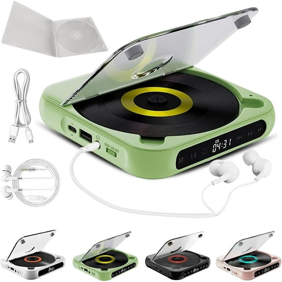 Yuguz Portable CD Player, 2025 New Portable Bluetooth CD Player with ...