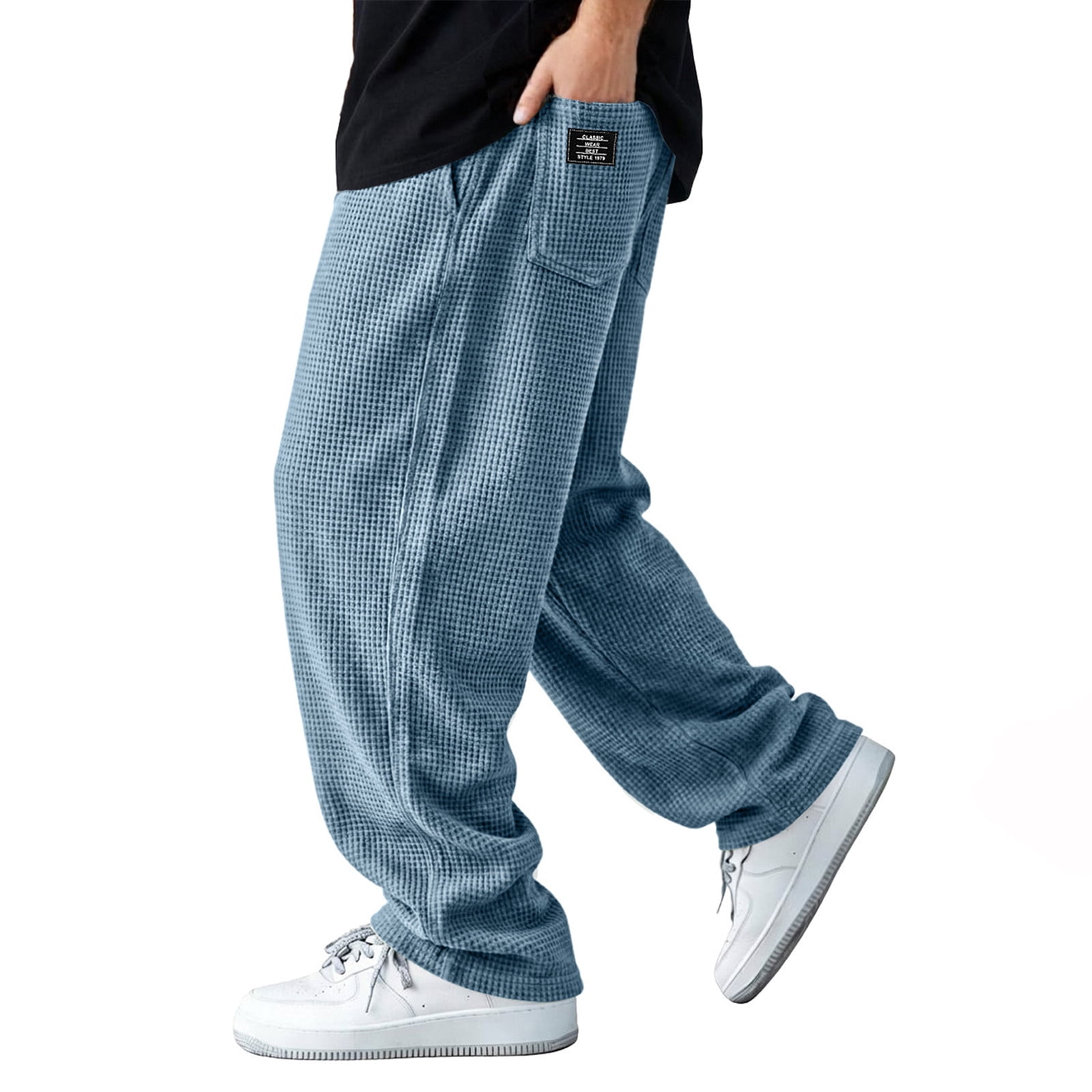 Yuhangmm Men's Casual Pants With Stretch Comfort Fit For Everyday Wear ...