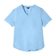 Yuhangmm Mens Tshirt Men V Neck T Shirts Solid Color Edge Casual Summer ...