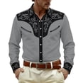 Yuhangmm Western Style Casual Shirt With Print Design For Outdoor ...