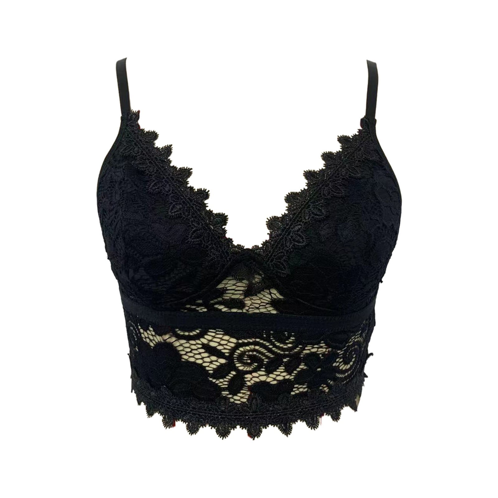 Yuhangmm Women Lingerie Corset Lace Floral Bralette Bralet Bra Tank ...