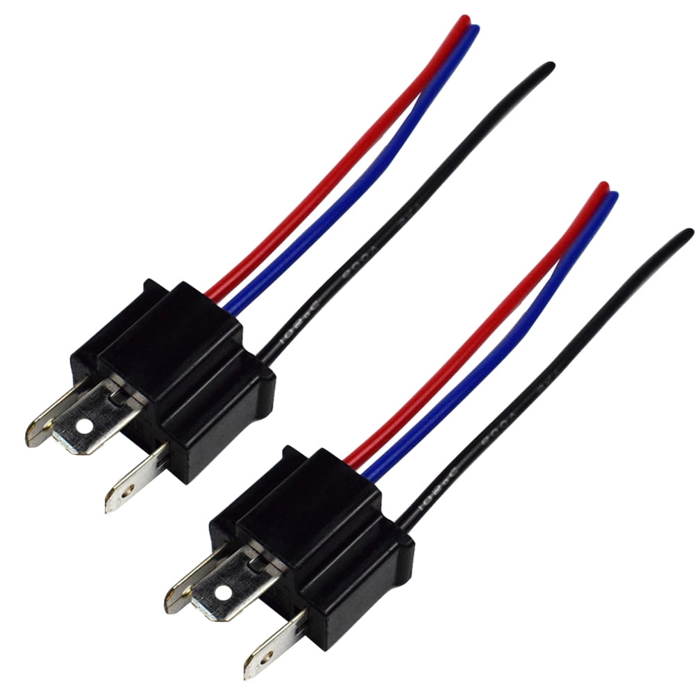 Yuhsdv 1 Pair 9003 H4 Bulb Socket Male Adapter Connector for Headlight ...