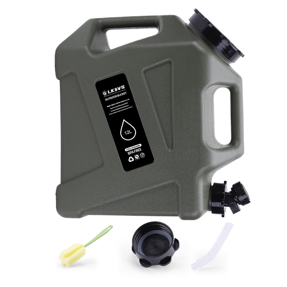 Yuhsdv 12L Water Storage Jug with Spigot for Vehicle Car Outdoor ...