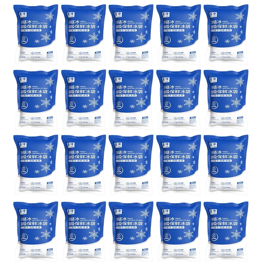 Yuhsdv 20pcs 200ml Disposable Ice Bag for Insulation Box Foam Box Ice ...