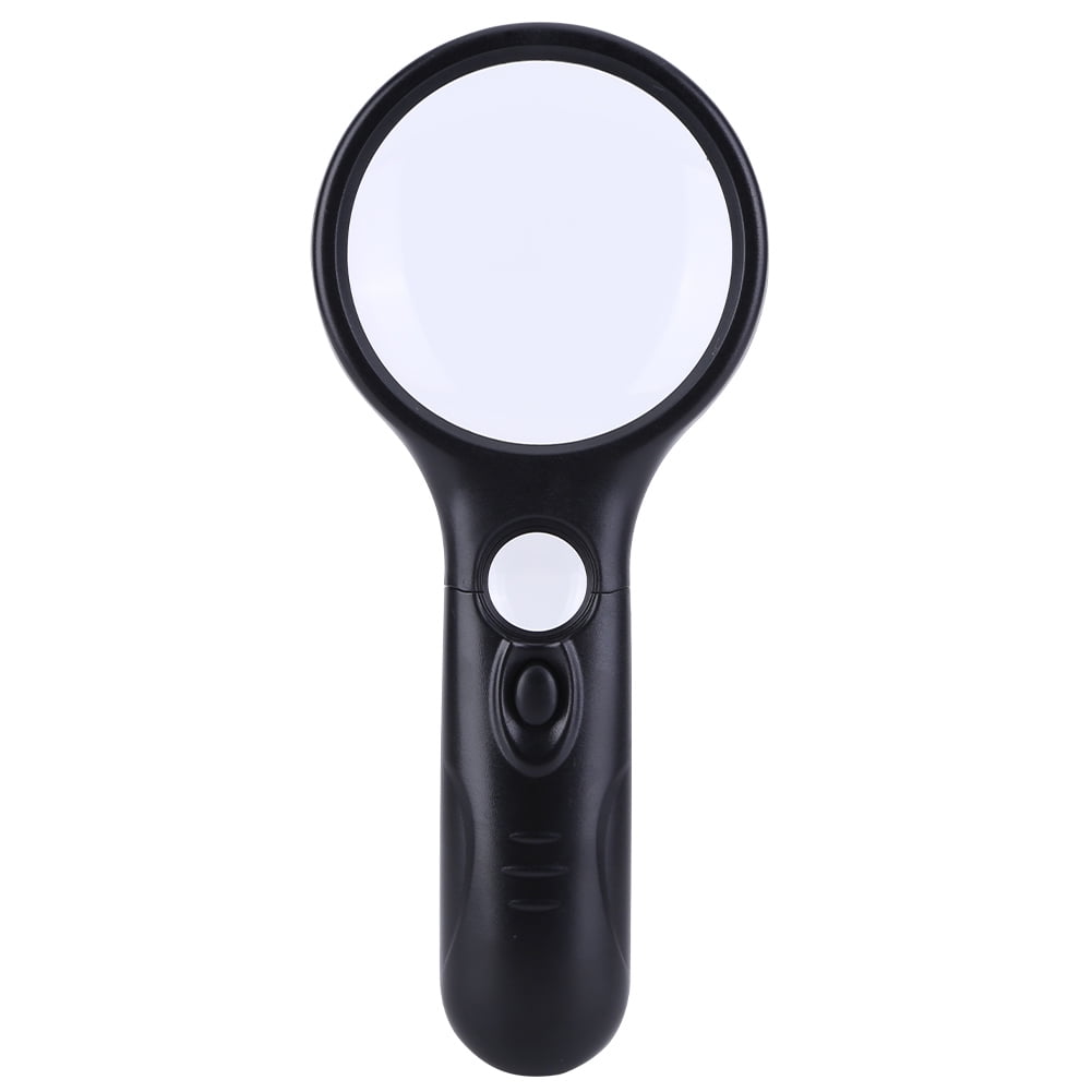 Yuhsdv 3X 45X Lighted Magnifier Handheld Light-Up Magnifying Glass for ...