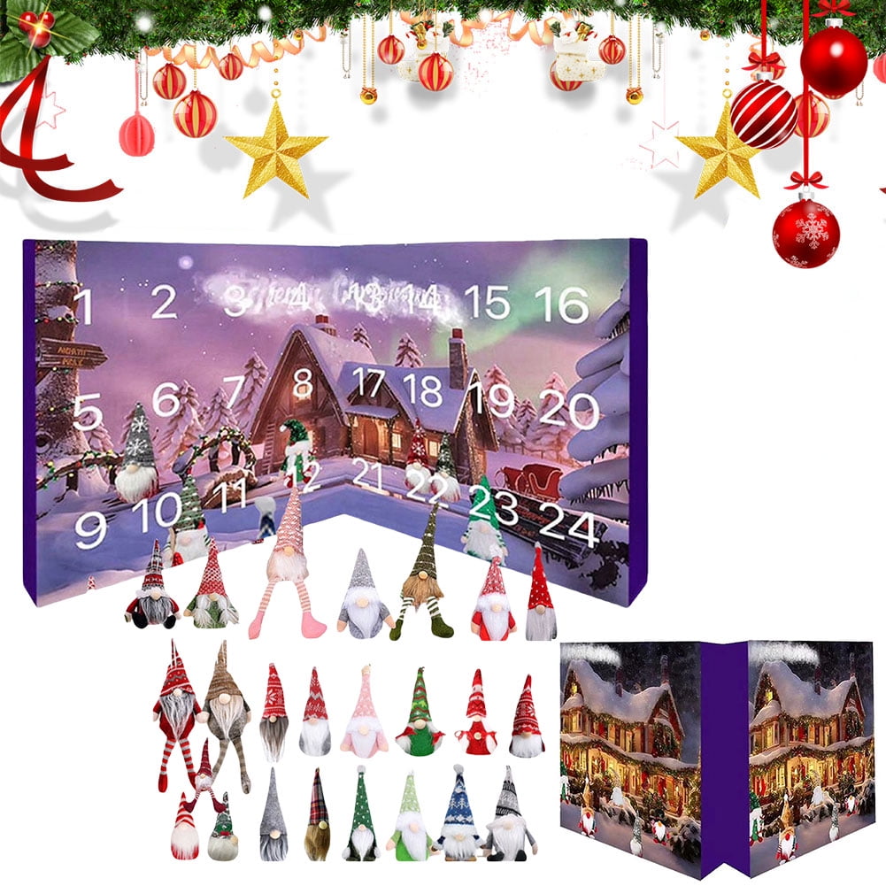 Yuhsdv Christmas Gnome Holidays Advent Calendar 2024 24 Days Xmas ...