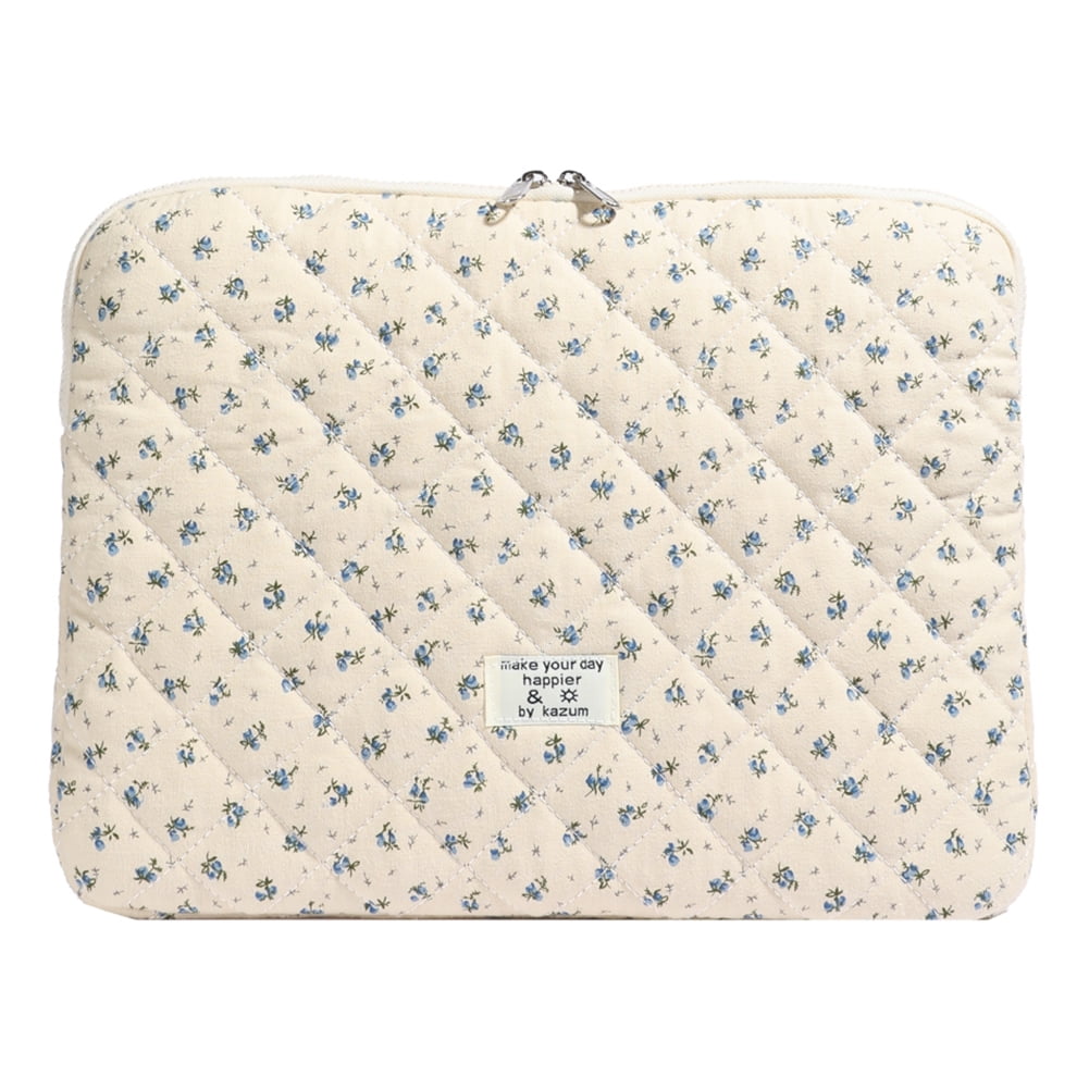 Yuhsdv Floral Laptop Sleeve Quilted Laptop Case for 13 Inch Laptop ...