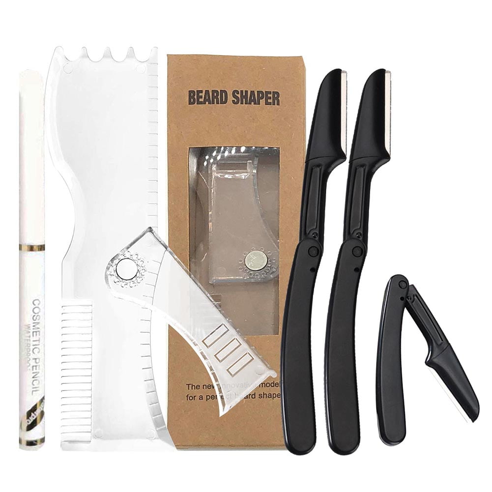 Yuhsdv Professional Beard Styling Template Adjustable Mustache Combs ...