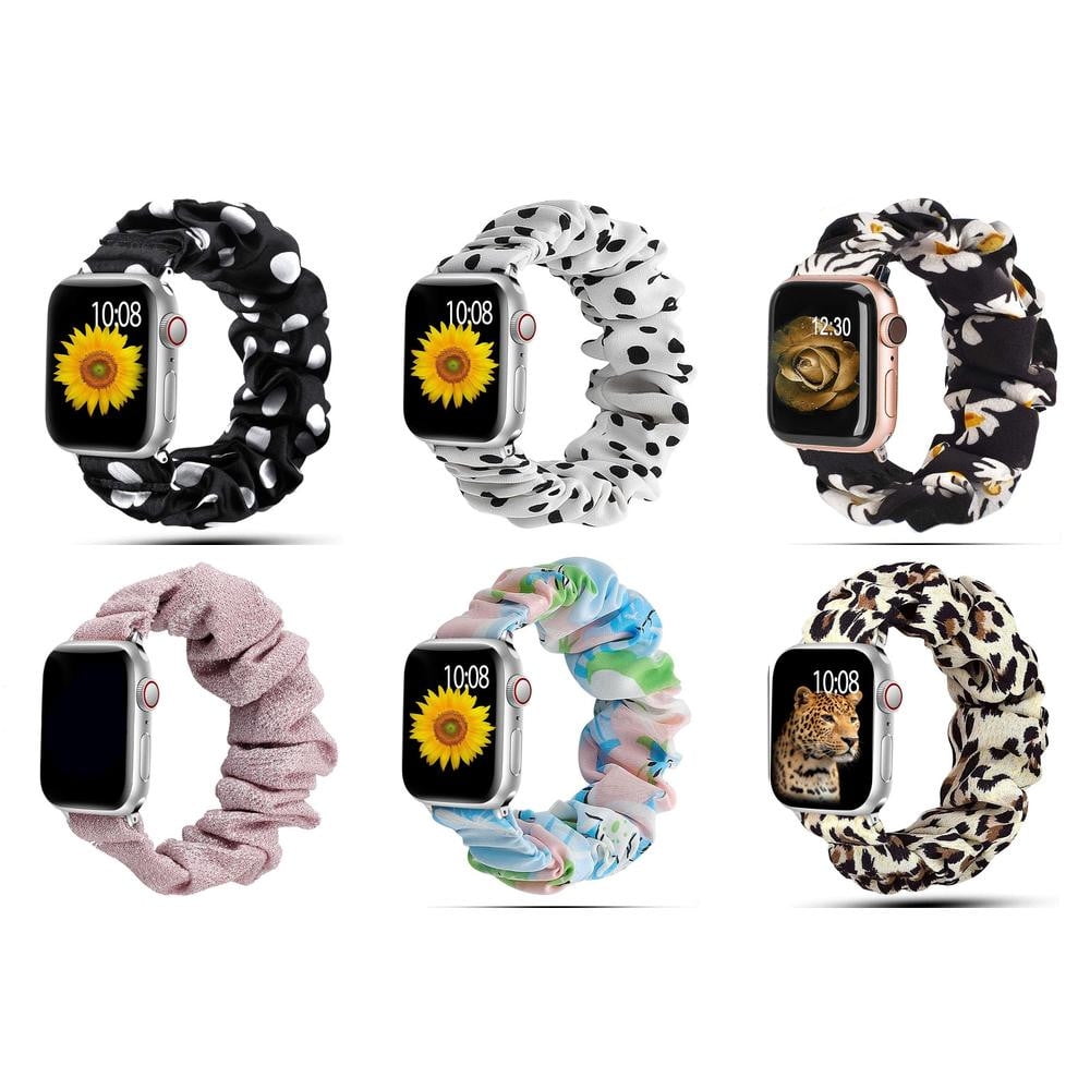 YuiYuKa 6Pack Woman Scrunchie Band Compatible with Apple Watch Bands ...