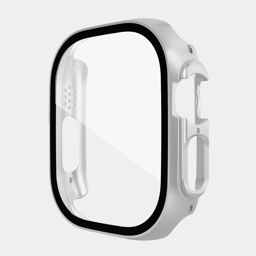 YuiYuKa Glass+Cover Compatible with Apple Watch Case 49mm Smartwatch PC ...