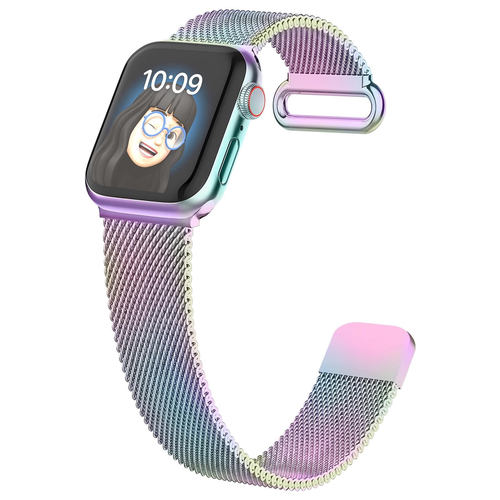 YuiYuKa Milanese Loop Stainless Steel Metal Strap Compatible with Apple ...