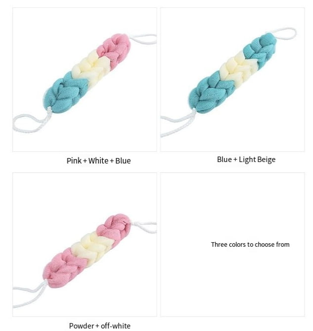 Yuioop Back Scrubber for Showers, Exfoliating Body Scrub Towel with ...