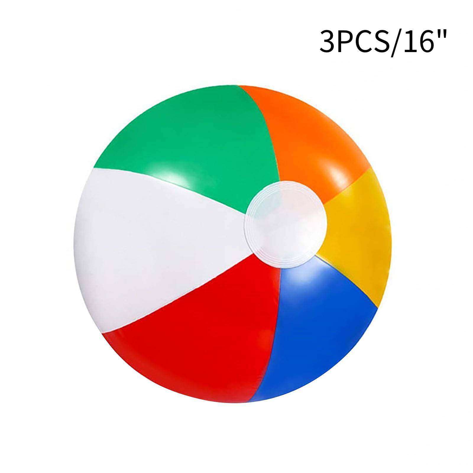 Yuioop Beach Balls Inflatable 16 Inch, Beach Toys Pool Toys Summer ...