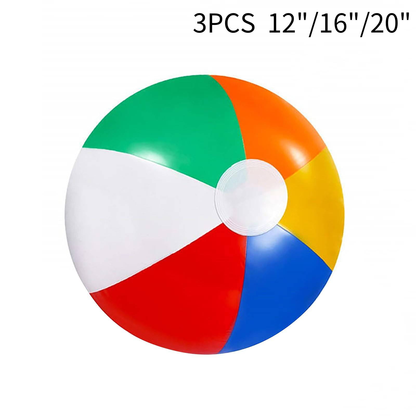 Yuioop Beach Balls Inflatable 3PCS, Beach Toys Pool Toys Summer Water ...