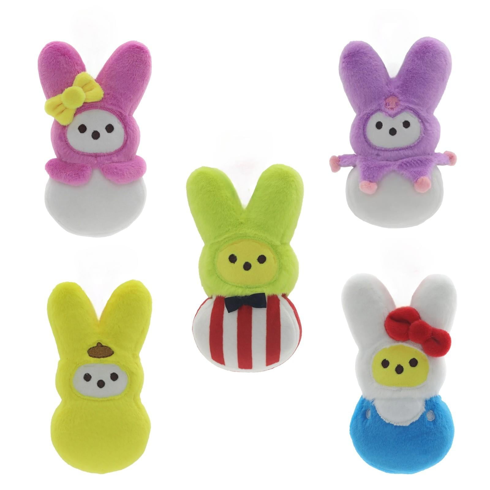 Yuioop Hello Kitty Easter Plush Bunny 5PCS, 8 Inch Hello Kitty Plush ...
