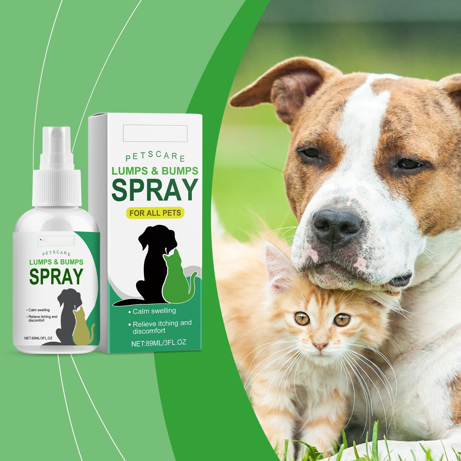Yuioop Pet Care Spray, Dog Spray for Itchy Skin Bump Care Spray Pet ...