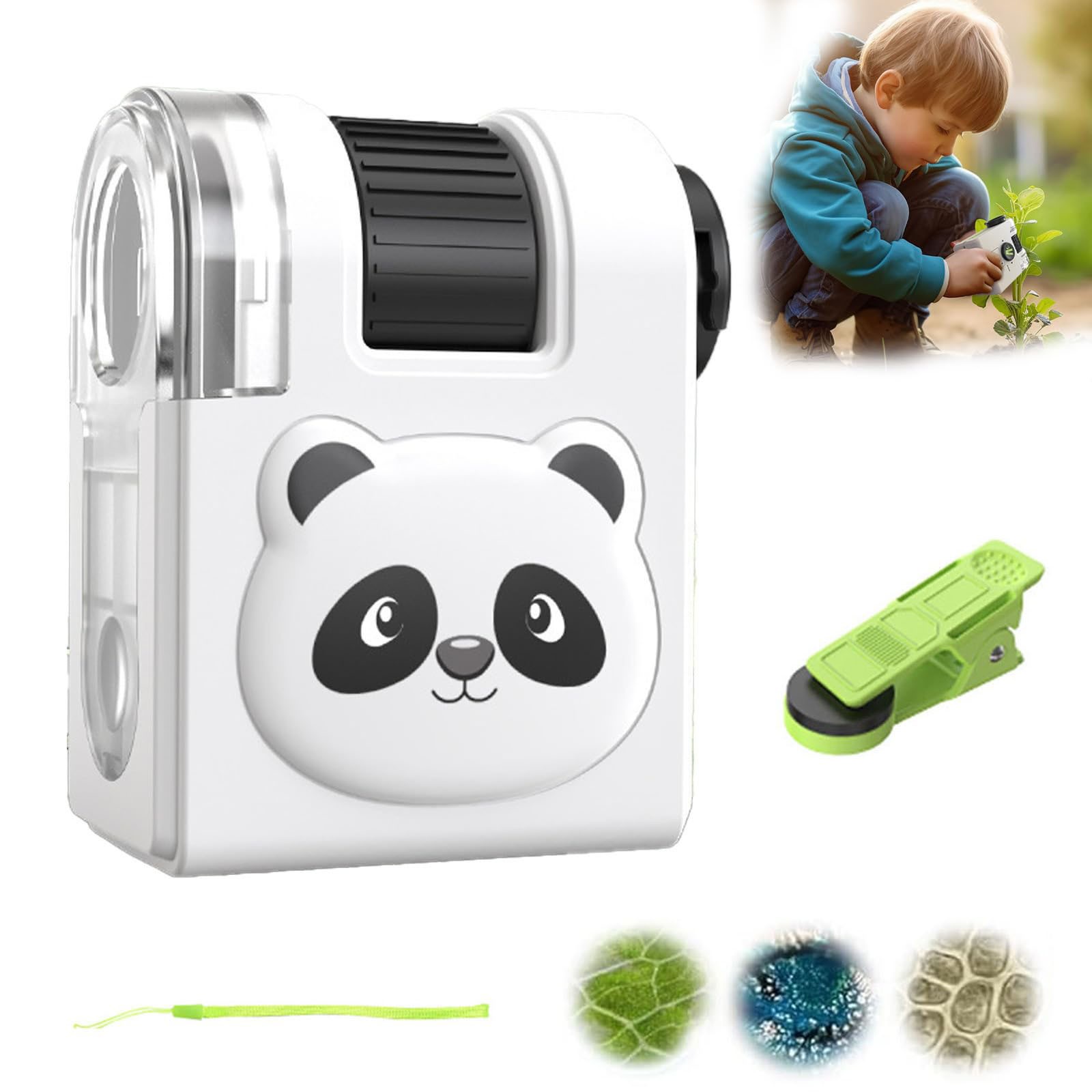 Yuioop Portable Microscope for Kids Handheld, Pocket Microscope for ...