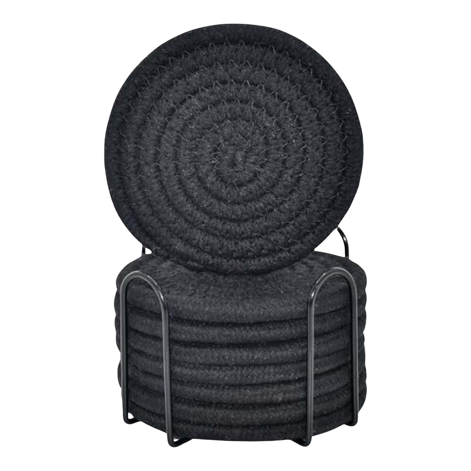 Yuioop Round Cotton Rope Placemats 4 Inch, 8PCS Cup Coasters for Table ...