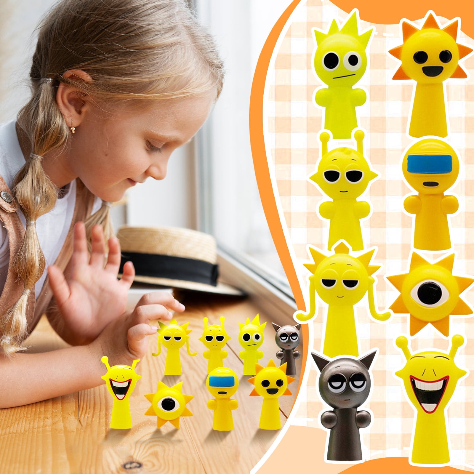 Yuioop Sprunki Action Figures Blind Box, Sprunki Mystery Box, 6 ...