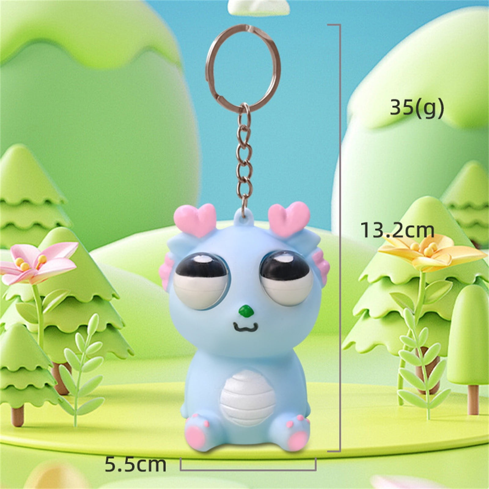 Yuioop Squishy Pop Out Eye Cute Toy, Squishy Keychain Pop Out Eye ...