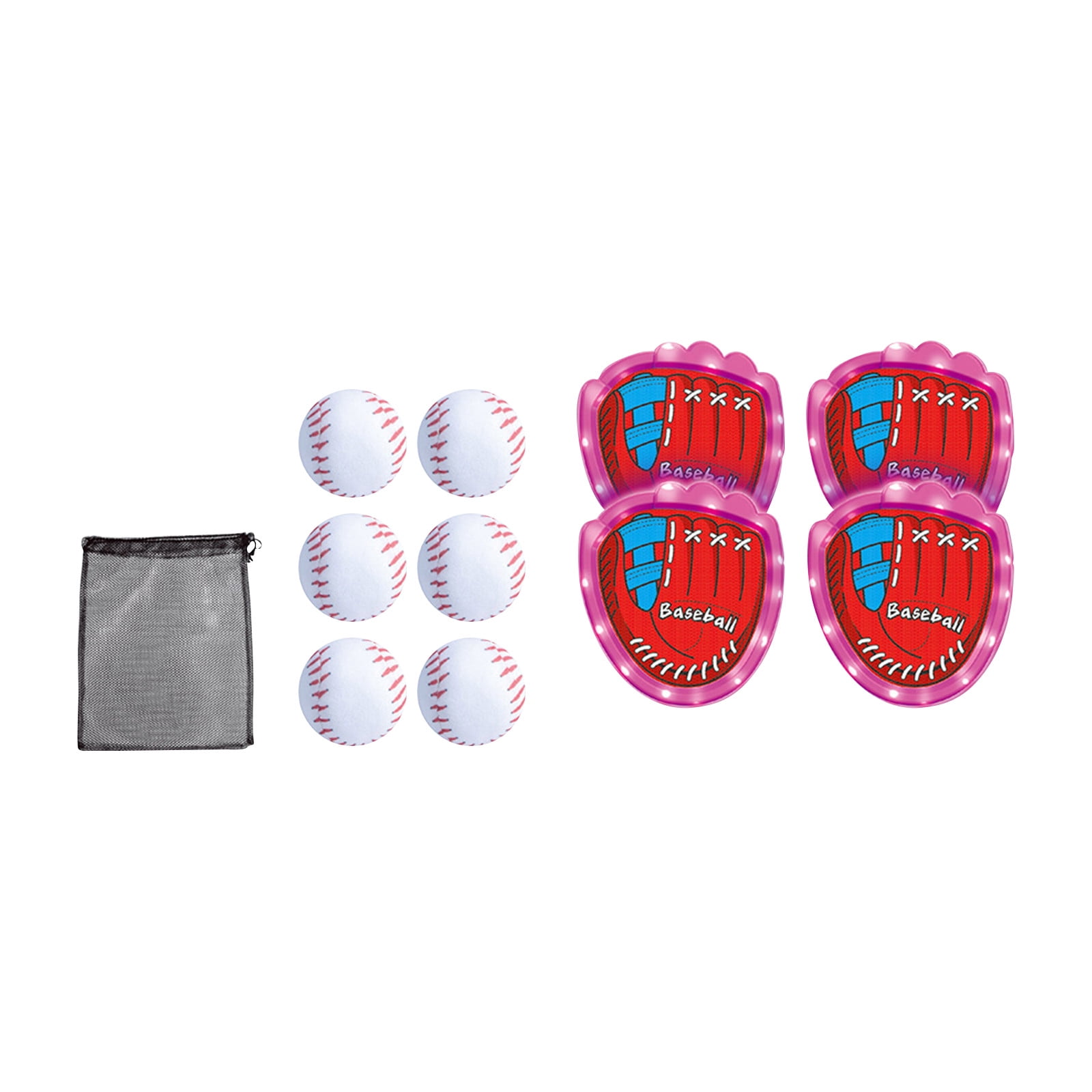 Yuioop Toss and Catch Ball Set for Kids, Light Up Catch Game Set Easy ...