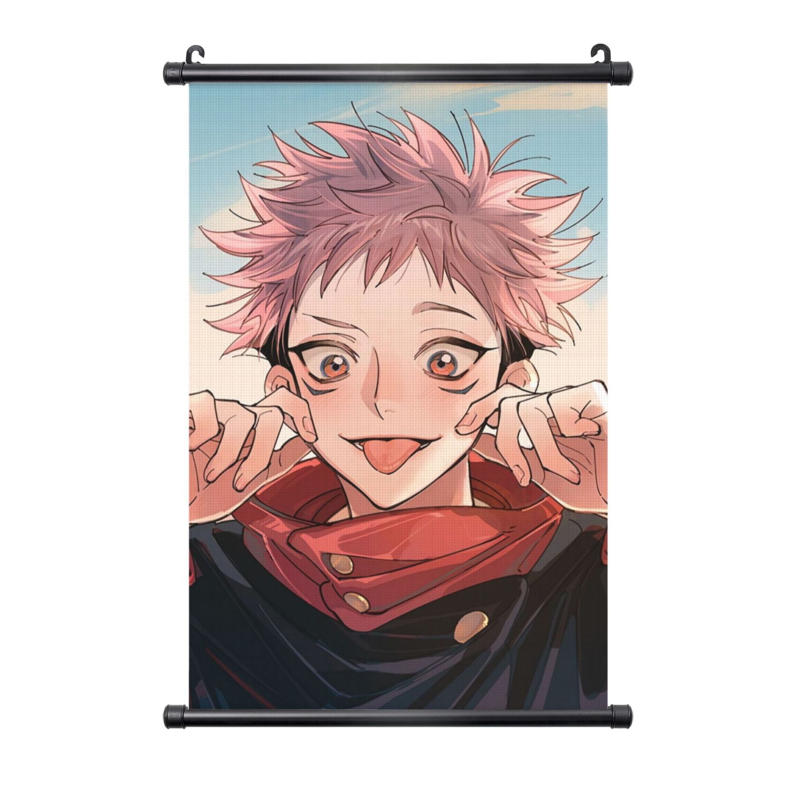 Yuji Itadori Poster Plastic Shaft Wall Hanging Banner Artwork Canvas ...