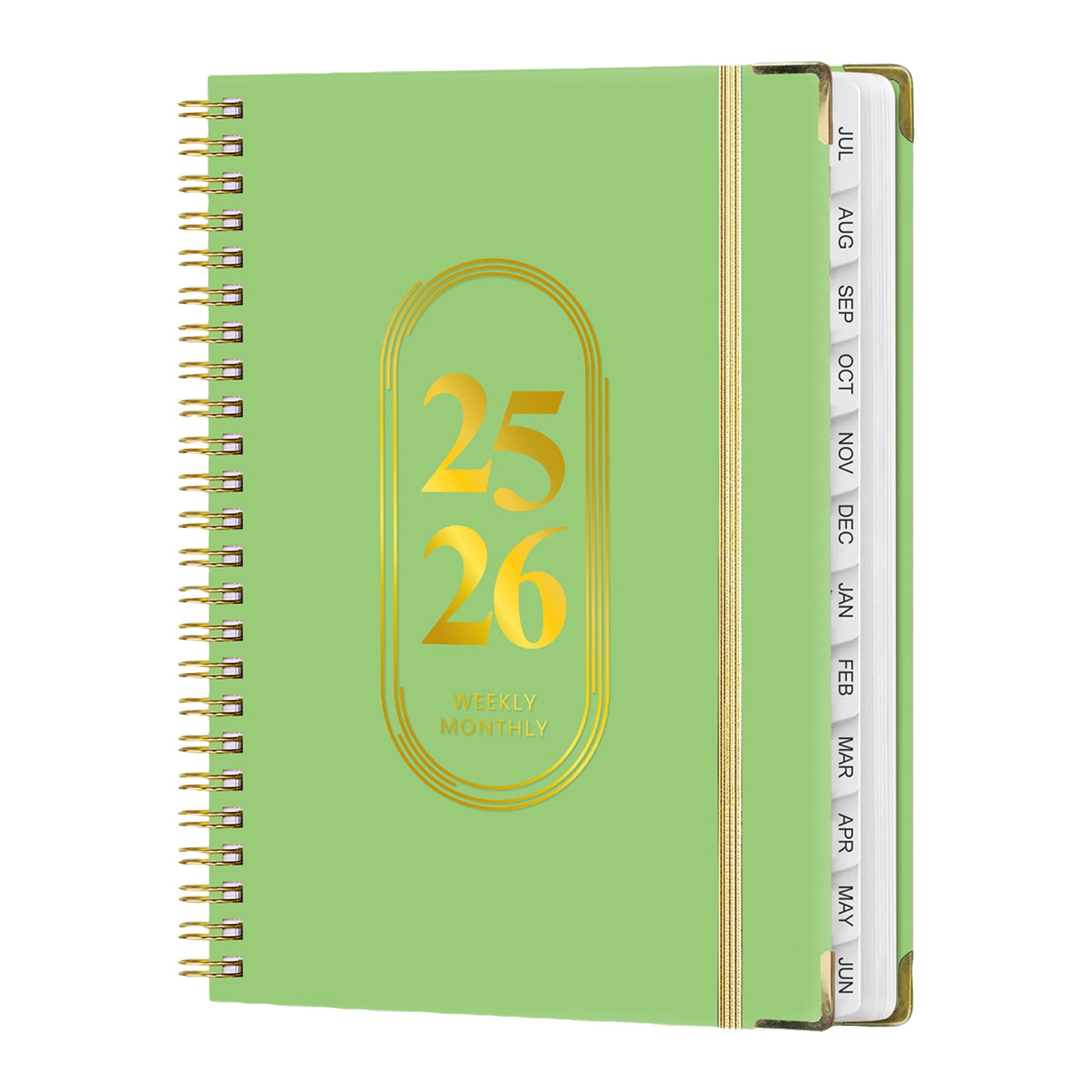 YujiCraft 2025-2026 Academic Planner Spiral Bound, Weekly Monthly ...