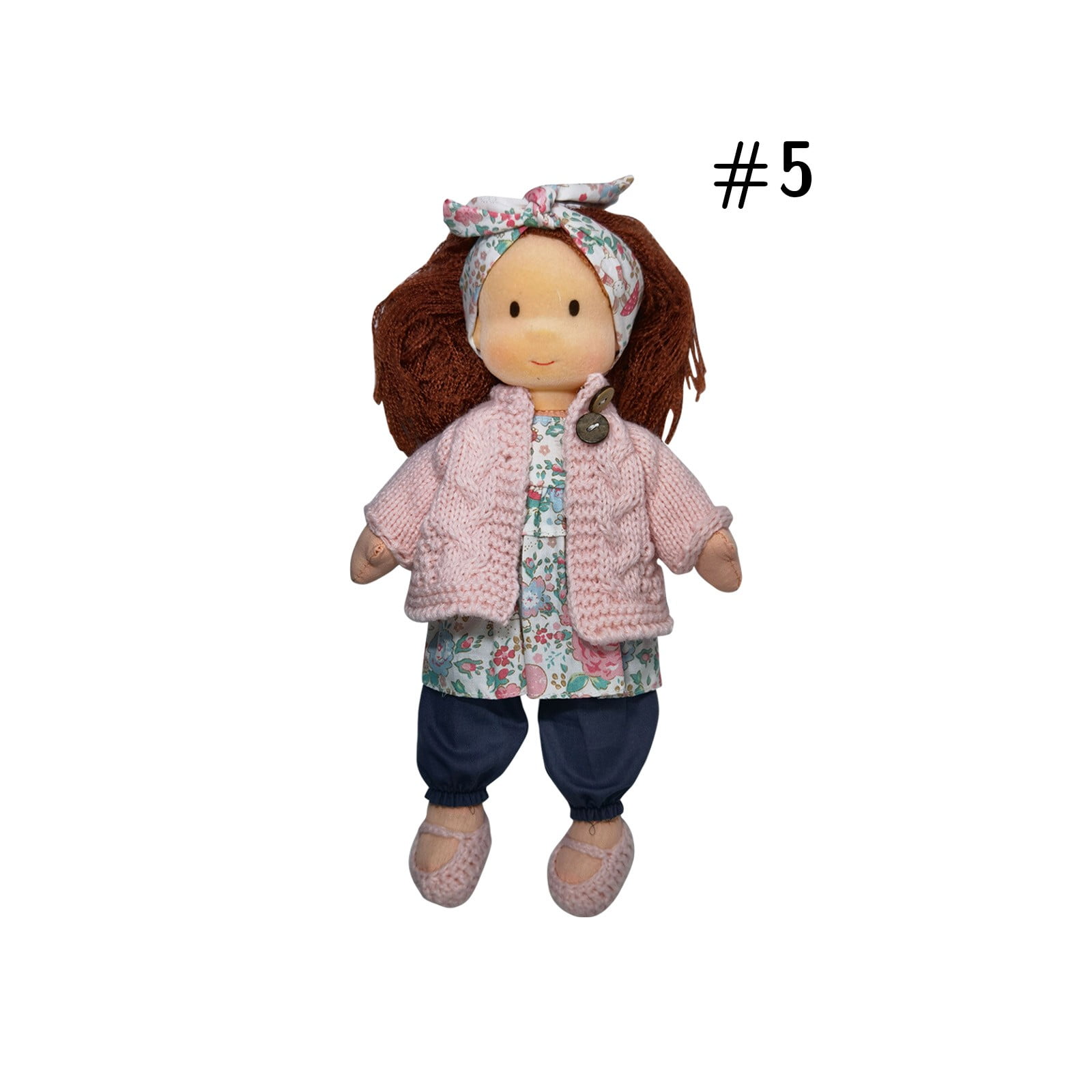 YujiCraft Soft Cotton Body Dress-Up Doll, Changeable Outfit Plush Toy ...