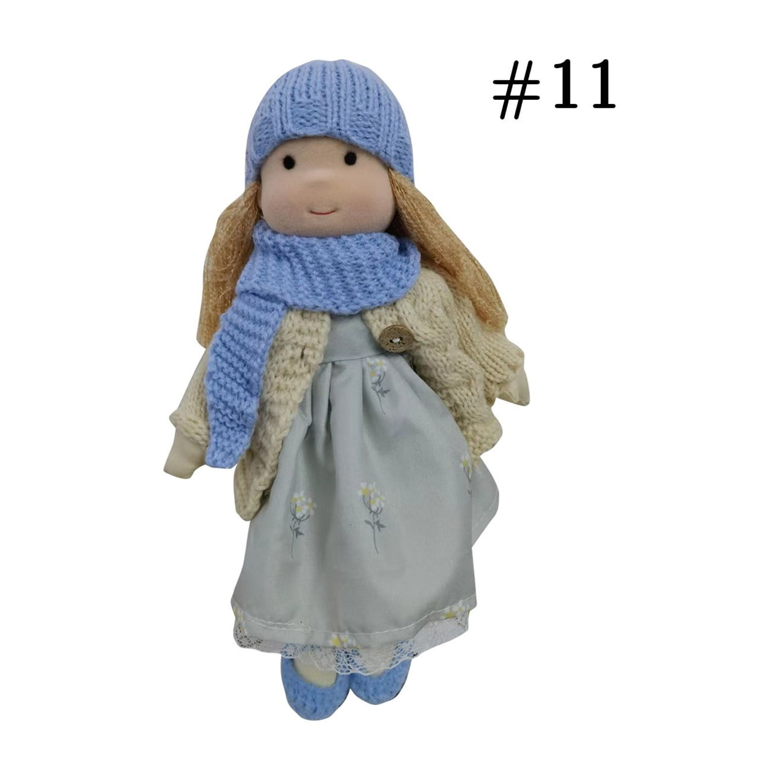 YujiCraft Soft Cotton Body Dress-Up Doll, Changeable Outfit Plush Toy ...