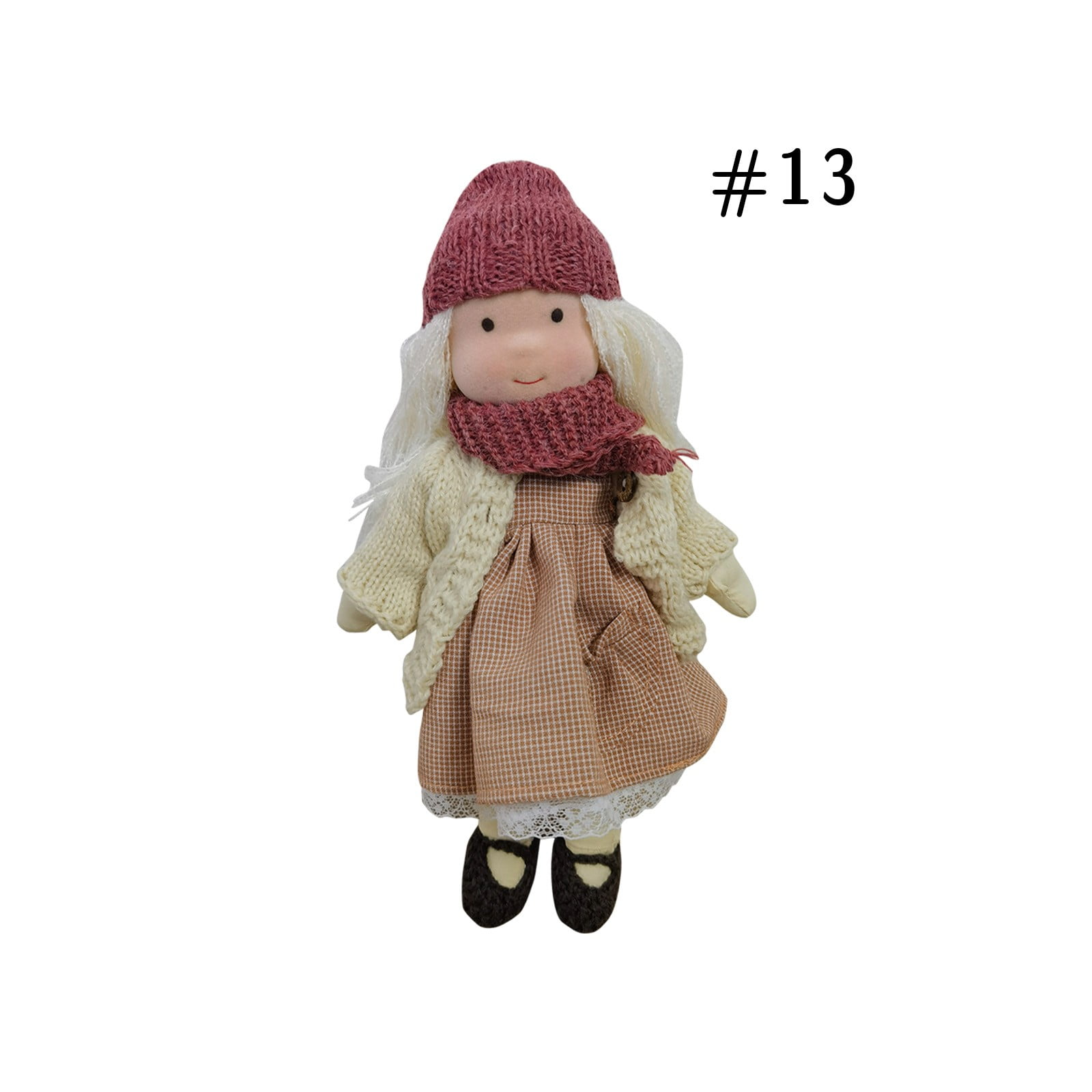 YujiCraft Soft Cotton Body Dress-Up Doll, Changeable Outfit Plush Toy ...
