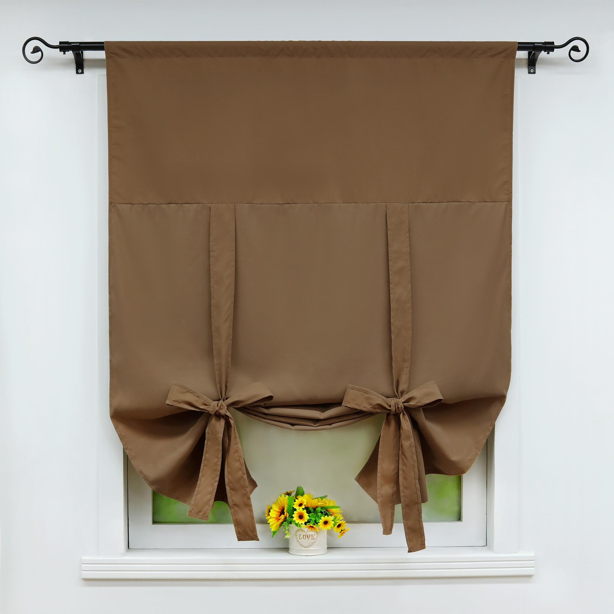 Yujiao Mao Balloon Shades Window Treatment Valance - Room Darkening ...