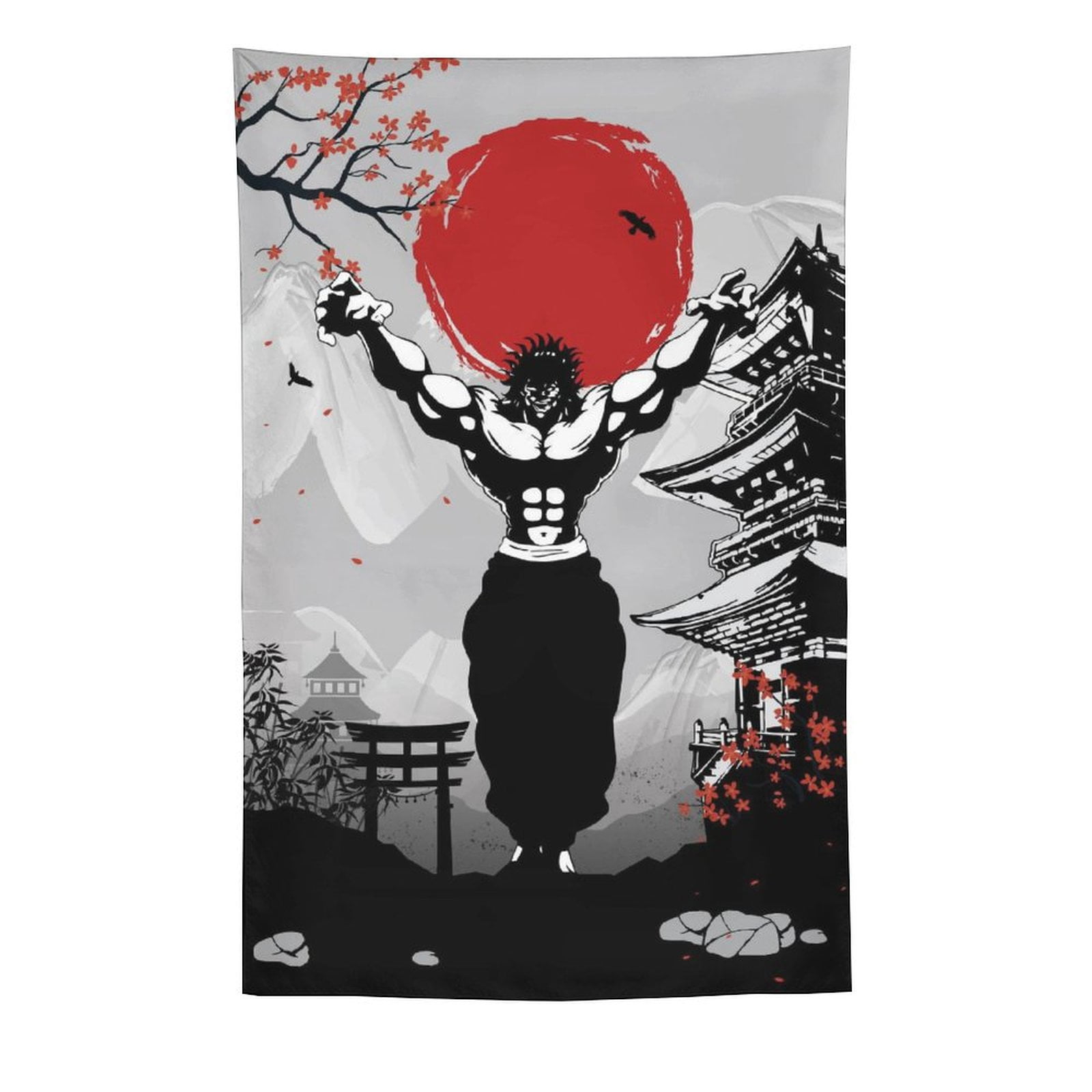 Yujiro Hanma Baki Japanese Anime Tapesty Wall Tapestry Cartoon Poster ...