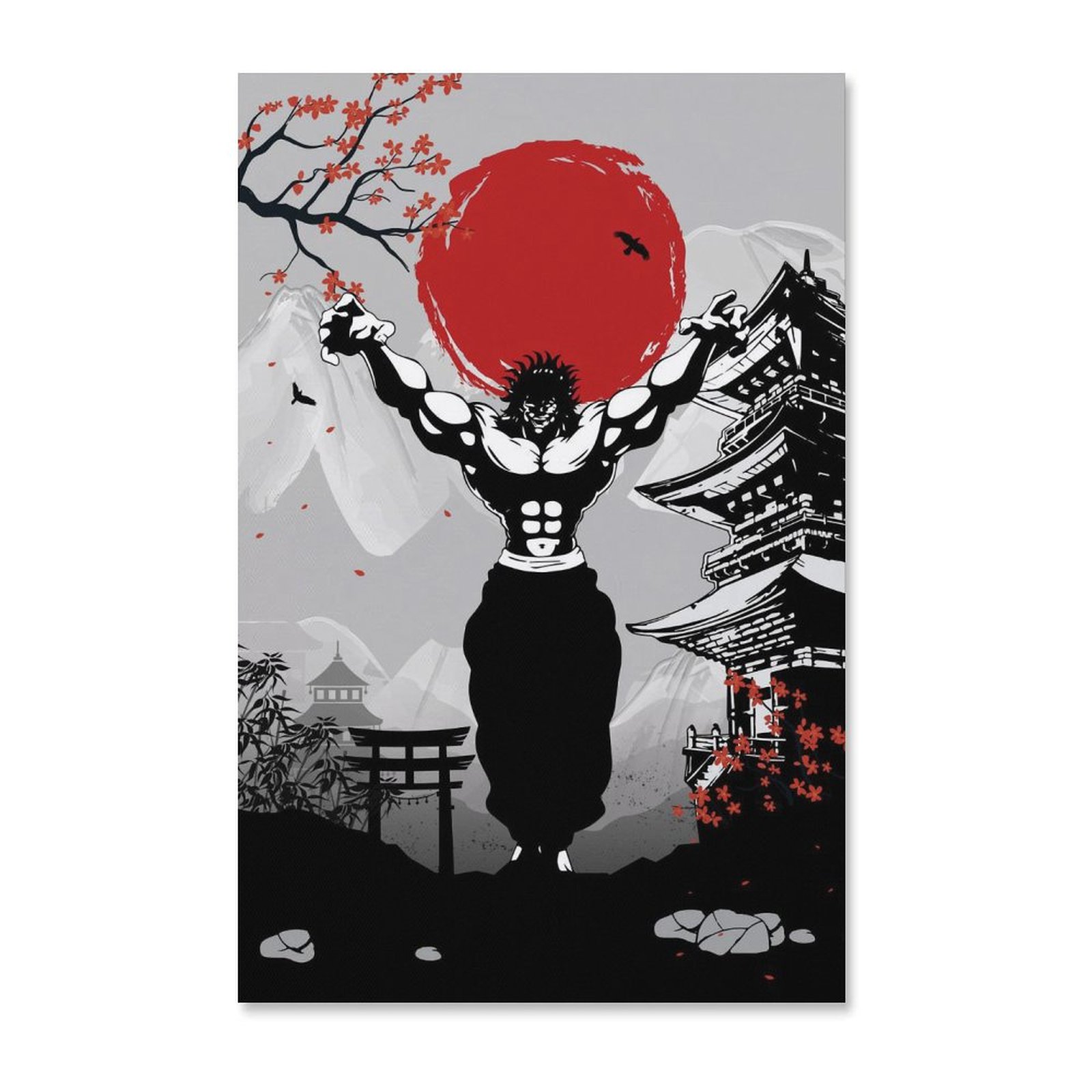 Yujiro Hanma Baki Poster Canvas Painting Creativity Poster for Living ...